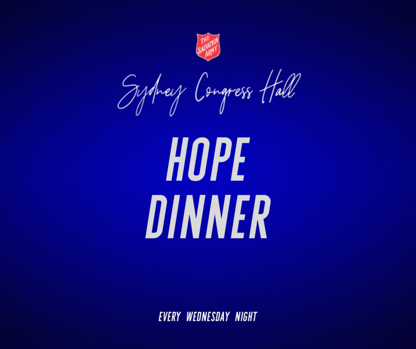 SCH Hope Dinner | Sydney Congress Hall | The Salvation Army Australia