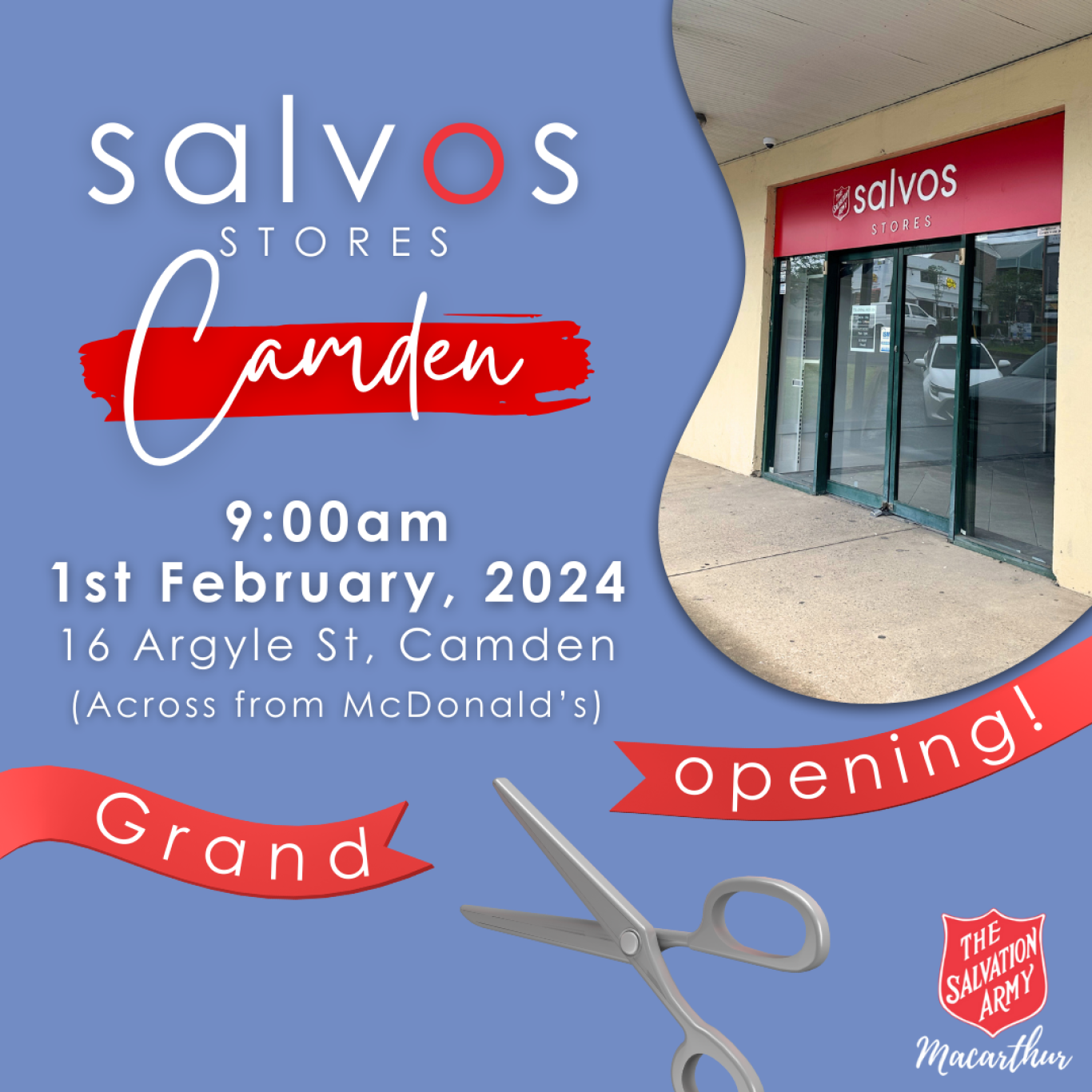 Camden Salvos Stores Opening | Macarthur Salvos | The Salvation Army ...