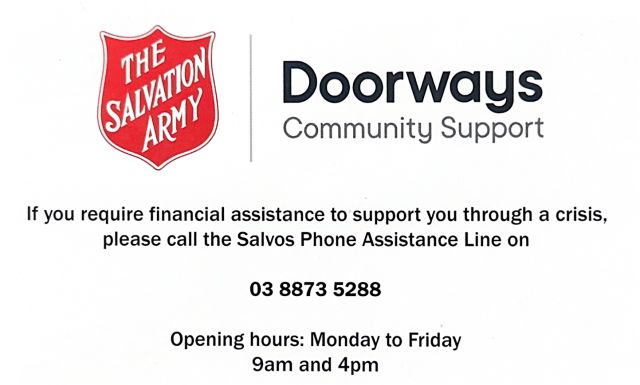 Community Support | Maryborough Corps (Victoria) | The Salvation Army ...