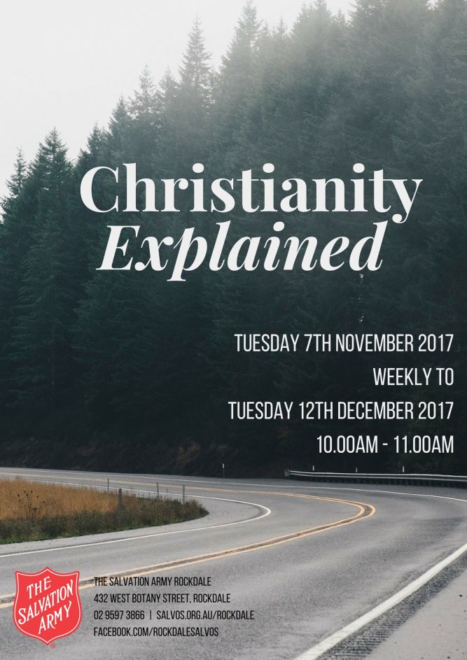FREE Christianity Explained course | The Salvation Army Rockdale | The ...