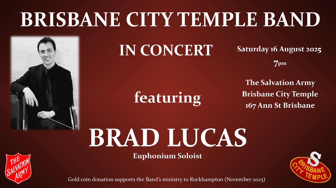 Brad Lucas | The Salvation Army Brisbane City Temple | The Salvation Army Australia