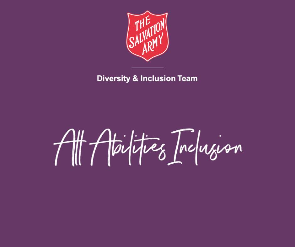Introduction to All Abilities Inclusion Workshop | Gympie Salvos | The Salvation Army Australia